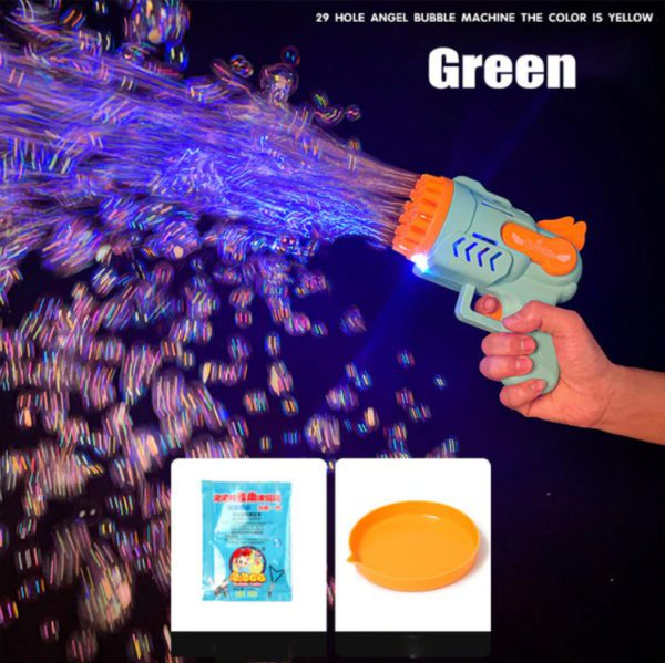 Space Tech Shot Bubble Gun Toy - Rocket Boom Bubble Gun