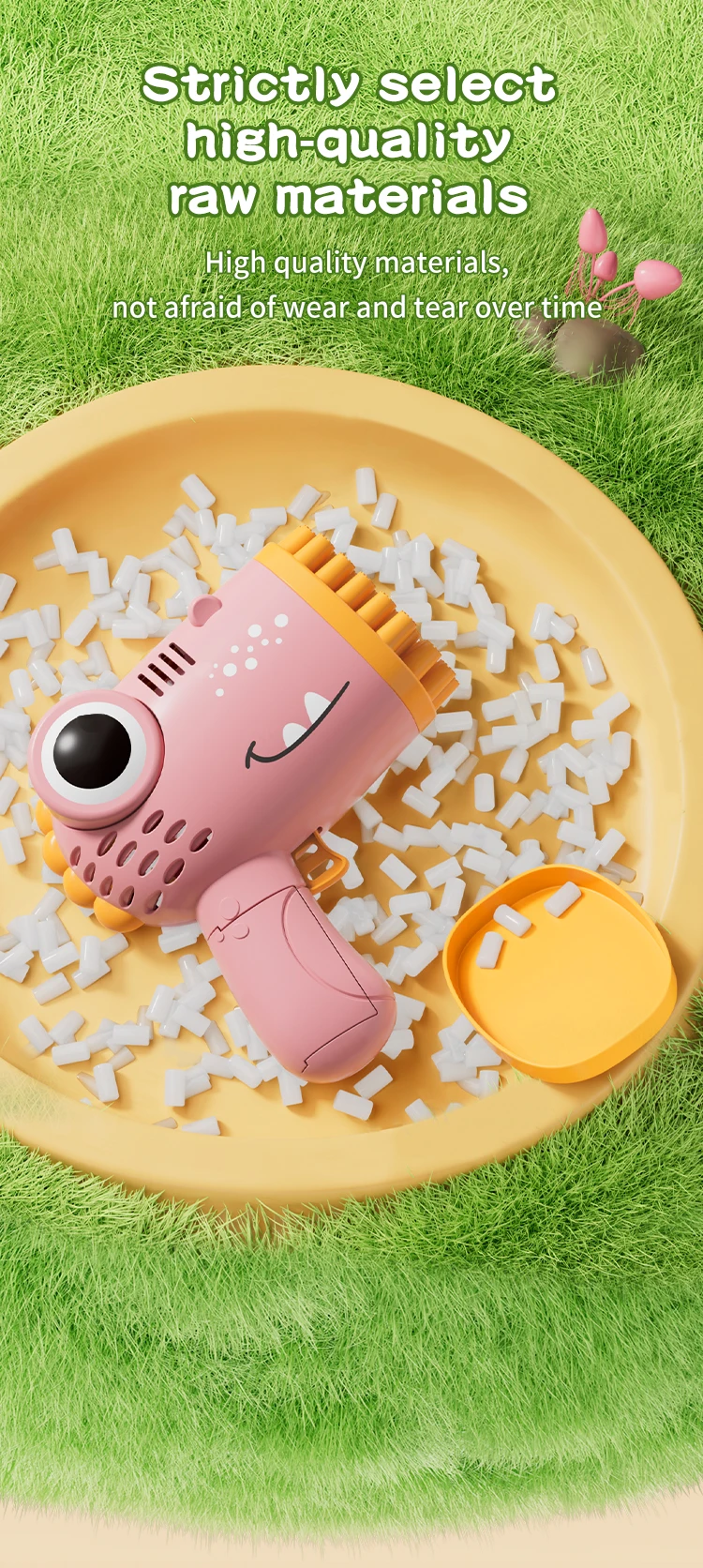 Dinosaur 40 Holes Bubble Gun - Rocket Boom Bubble Gun